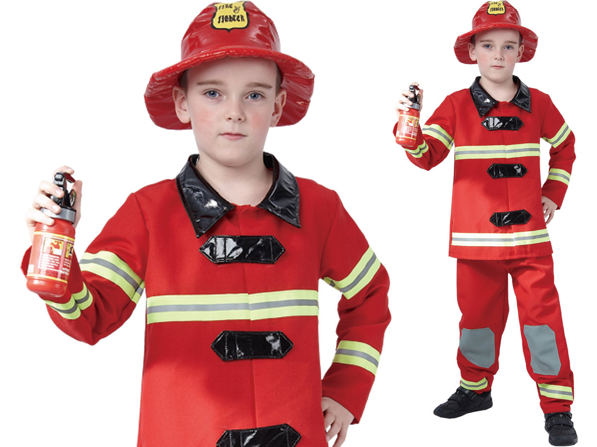 STRAŻAK Strój Kostium KARNAWAŁOWY STRAŻ S 110-120 cm Strażacki S - Madej | Przyjęcia i okazje w ...