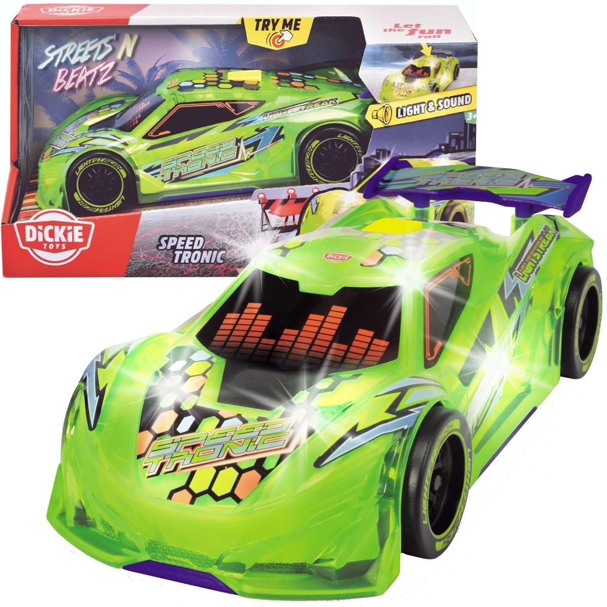 Streets N Beatz Auto muzyczne wyścigowe Speed Tronic Światło Dźwięk ...