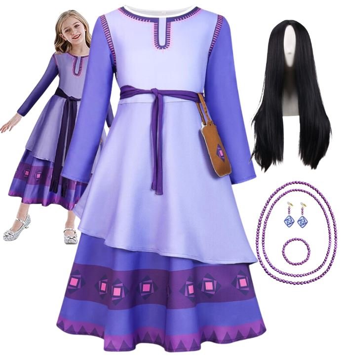 Strój Asha Wish Życzenie Sukienka Kostium Przebranie Bal Karnawał 110 116 - Hopki | Przyjęcia i ...