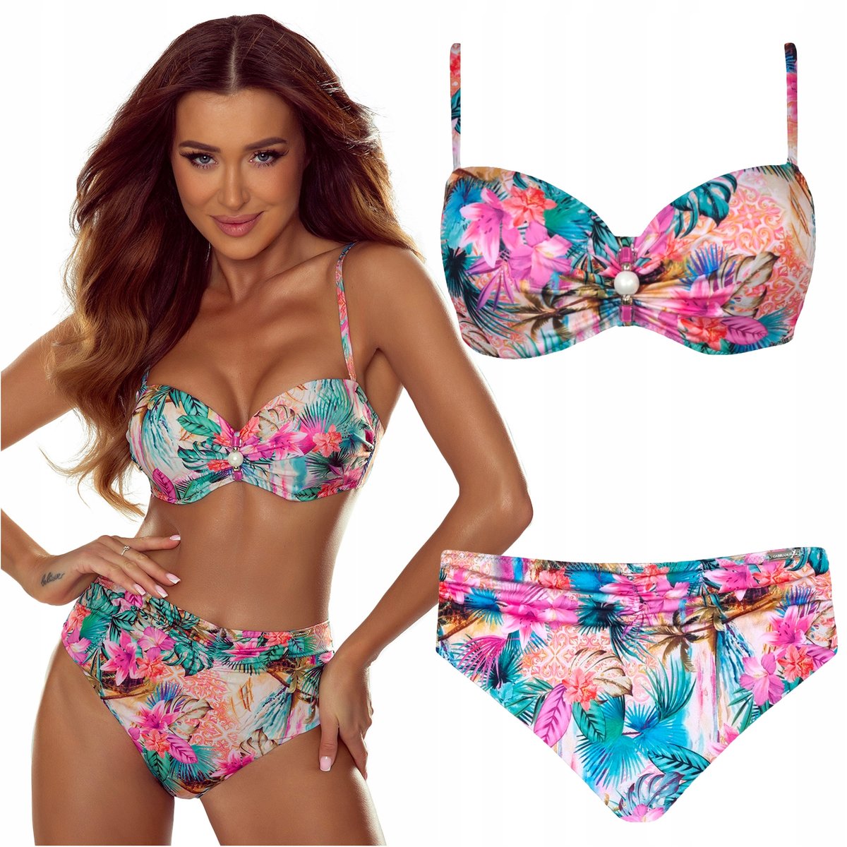 Strój kąpielowy dwuczęściowy damski push up GABBIANO Adel 030 40B/L 80B - Gabbiano | Moda Sklep ...