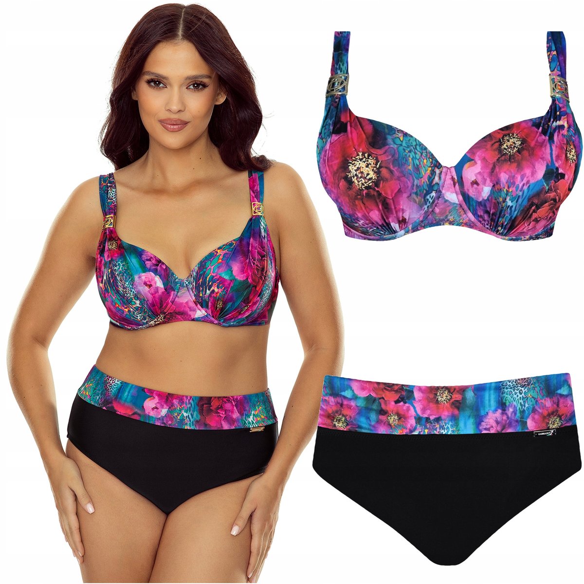 Strój kąpielowy dwuczęściowy usztywniany wysoki stan GABBIANO Elena 40G 80G - Gabbiano | Moda ...
