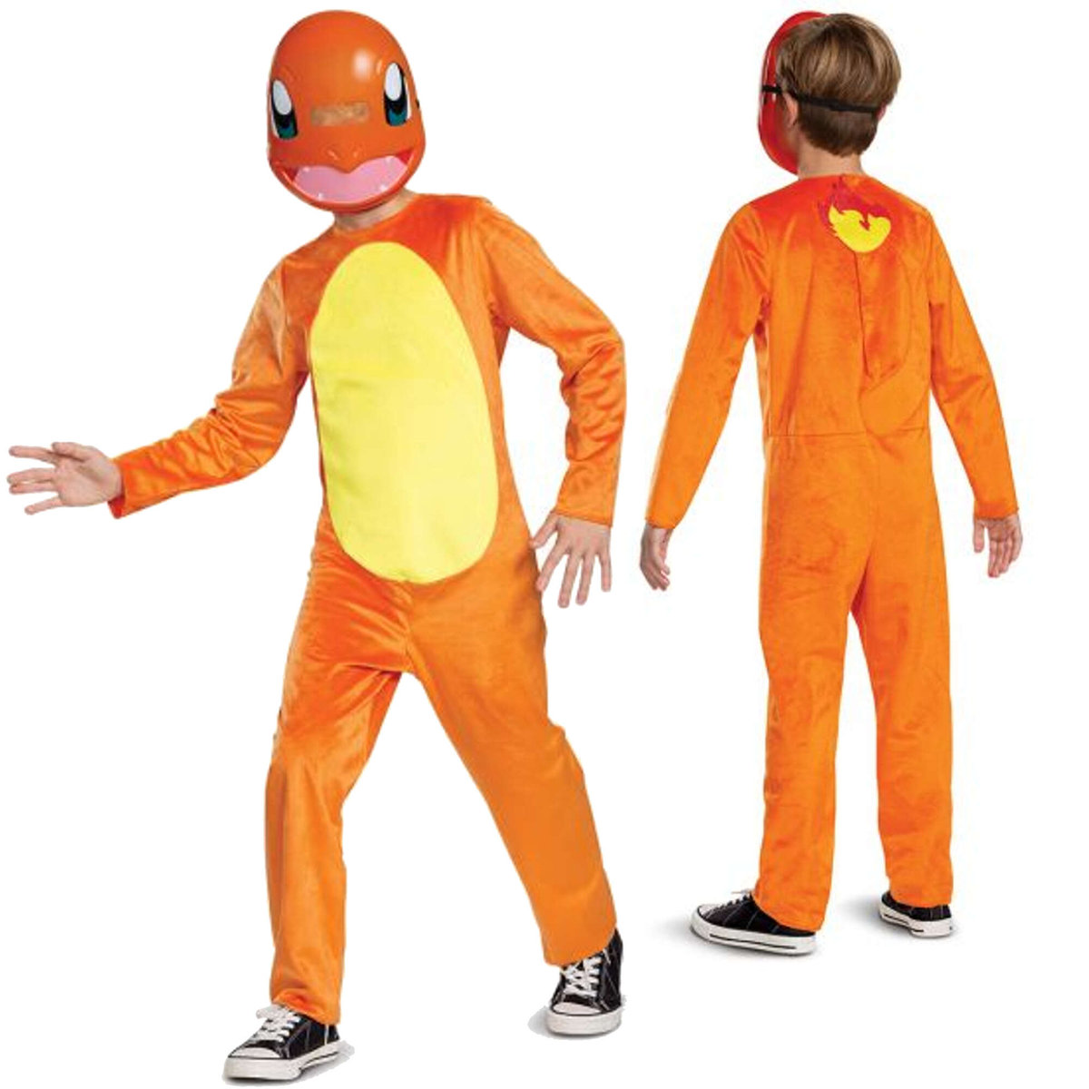Strój karnawałowy Pokemon Charmander kostium pomarańczowe przebranie 127-136 cm (7-8 lat ...