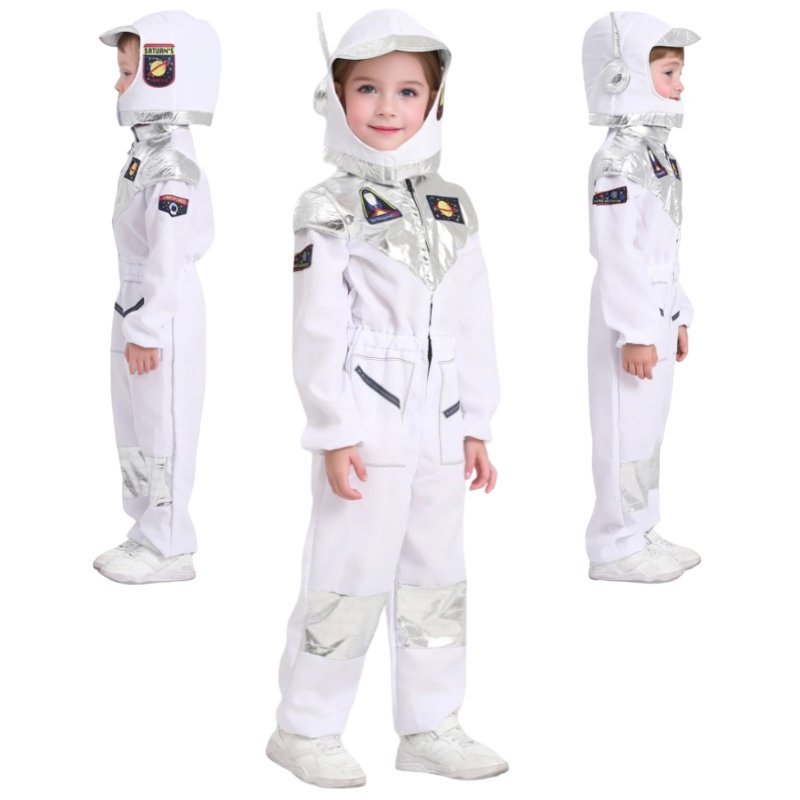 Strój Kosmita Astronauta Kostium Przebranie Kosmonauta Kombinezon 140 ...