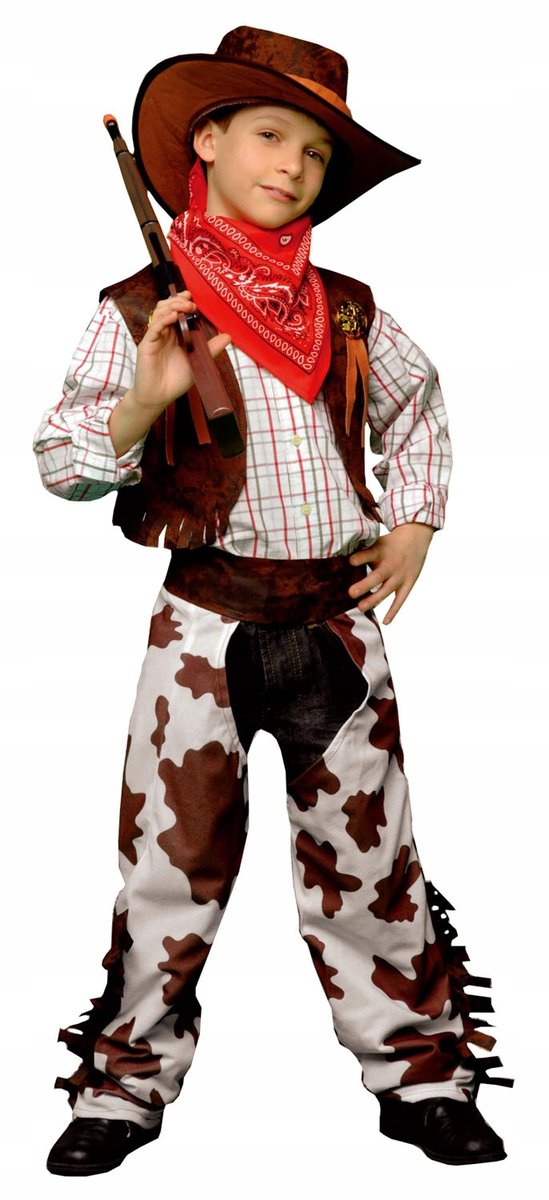 Strój Kowboj Kostium Dla Chłopca Szeryf Western 120/130 - Arpex ...