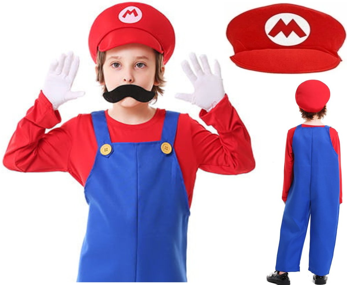 Strój Mario Przebranie Super Mario Na Bal Przebierańców - 120 - Tutuu ...