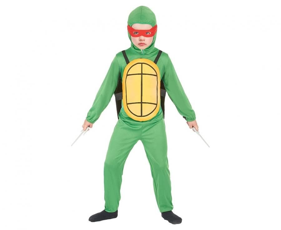 Strój przebranie dla dzieci Waleczny Żółw Ninja, 110/120 cm bal ...