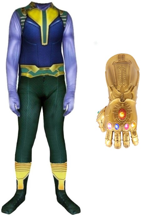 Strój Przebranie Kostium Thanos Skin 104/110 (Z Metki S) Nowy ...