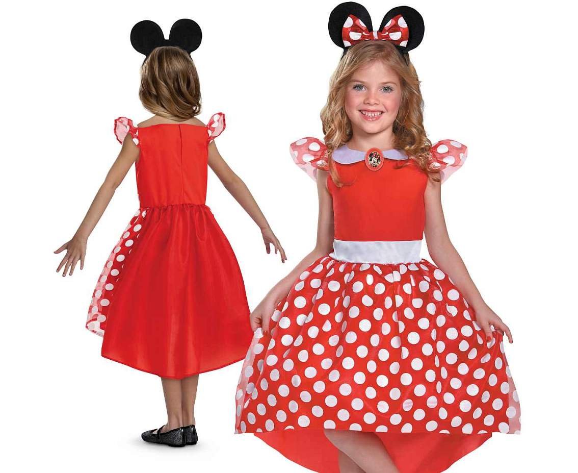 Strój Red Minnie Classic - Minnie Mouse (licencja), rozm. XS (3-4 lat ...