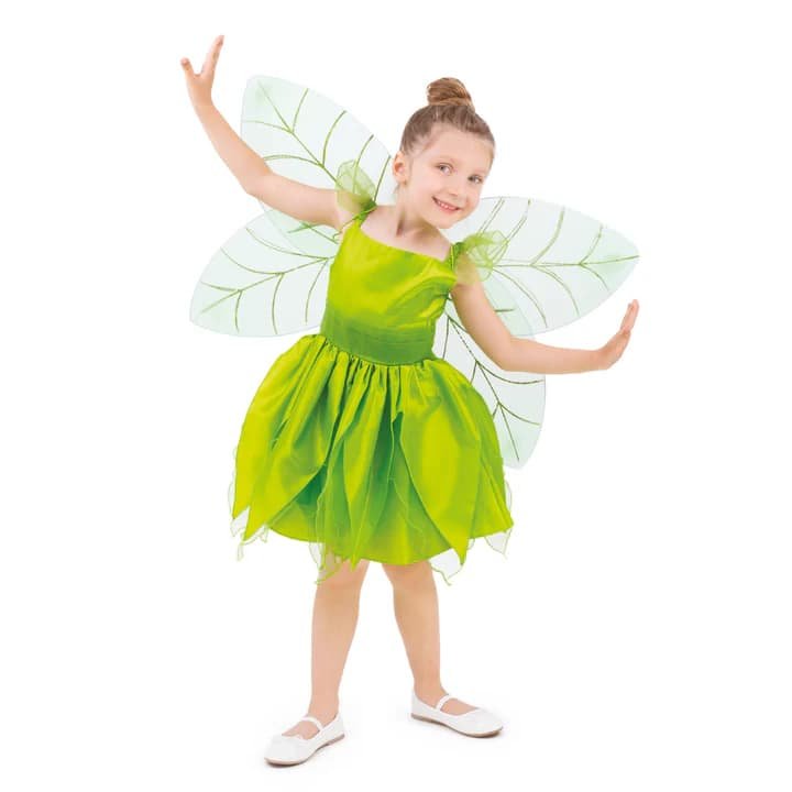 Strój wróżki dla dziewczynki zielony, rozmiar M (120-130 cm) - PartyPal | Przyjęcia i okazje w ...