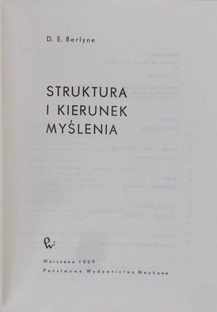 Struktura i kierunek myślenia - W opisie | Książka w Empik