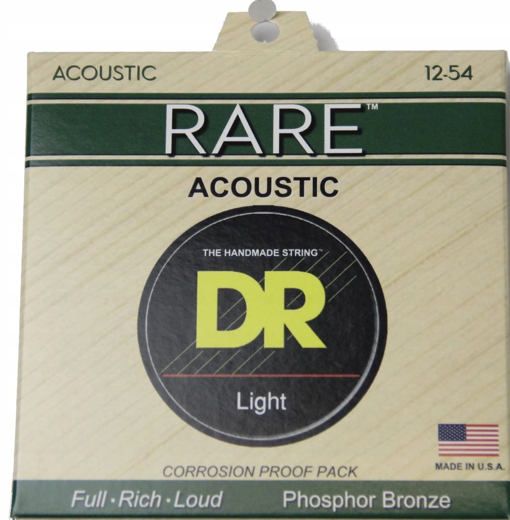 Struny do Gitary Akustycznej 12-54 DR Strings Rare - DR Strings ...