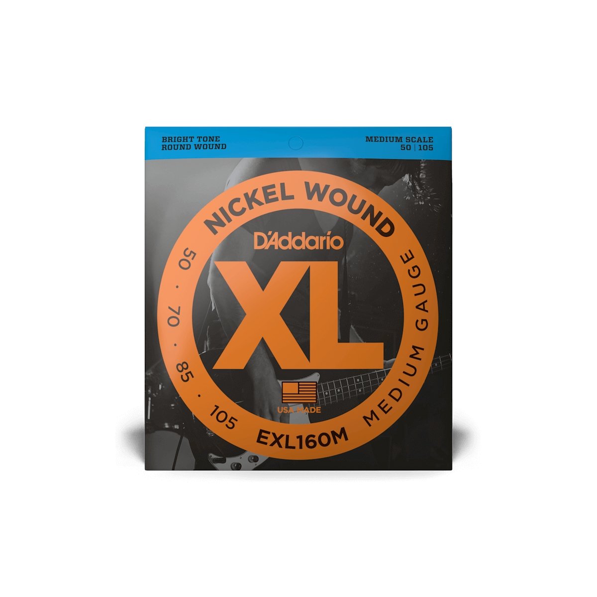 Struny do gitary basowej DADDARIO EXL160M 50-105 XL Medium - D'Addario ...