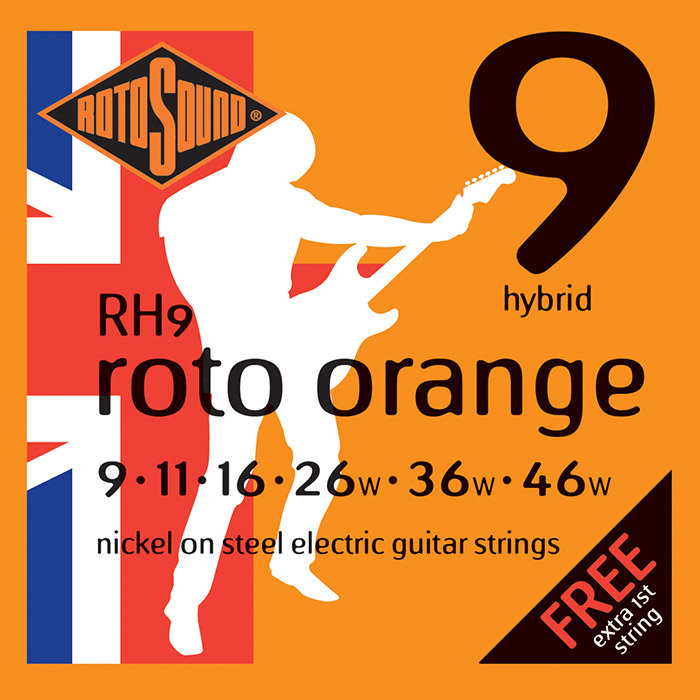 Struny do Gitary Elektrycznej 9-46 Rotosound Orange RH9 - Rotosound ...