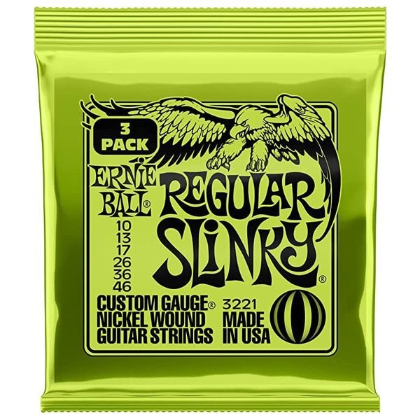 Struny do gitary elektrycznej Ernie Ball 3221 3pak 2221 - Ernie Ball ...