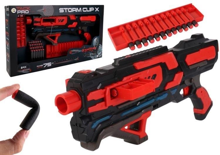 Strzelba na miękkie strzałki red - Pro Kids | Sklep EMPIK.COM