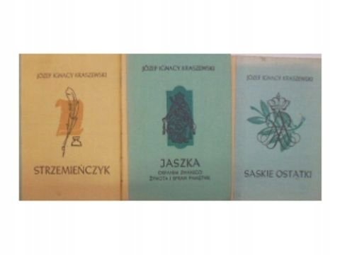 Strzemieńczyk / Jaszka / Saskie ostatki - Zestaw 3 szt książek ...