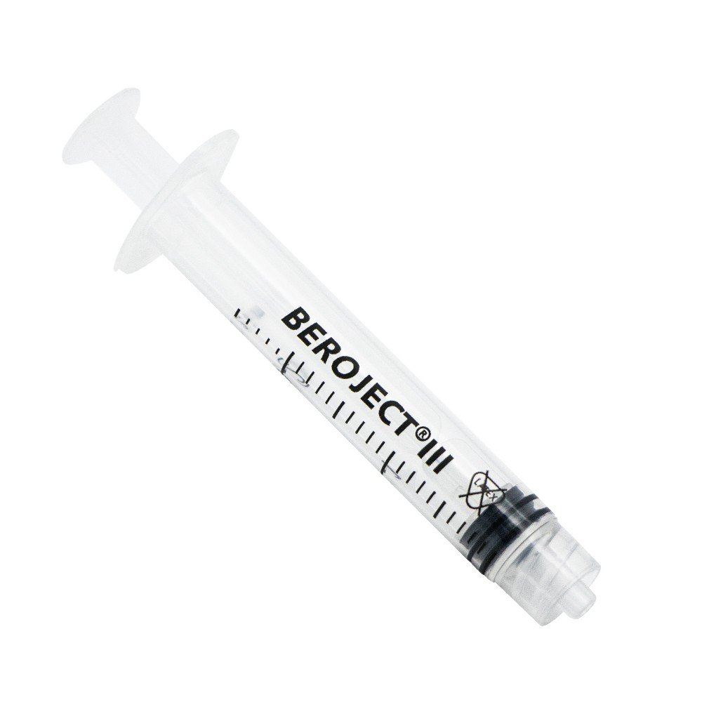 Strzykawka 3-częściowa typu Luer Lock Beroject 100szt. 2 ml | Sklep ...