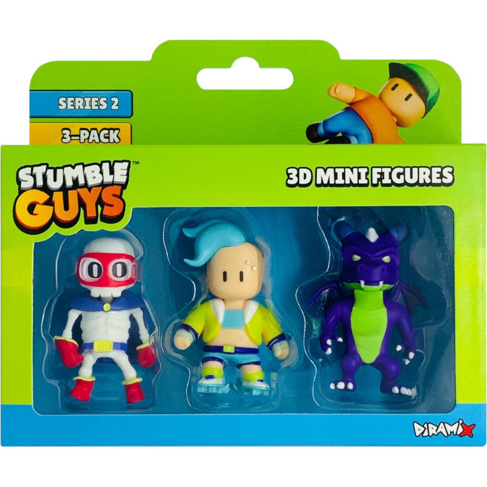 Stumble Guys Zestaw Figurek 3-Pak Diramix Super Bones Veloci T Dusk ...