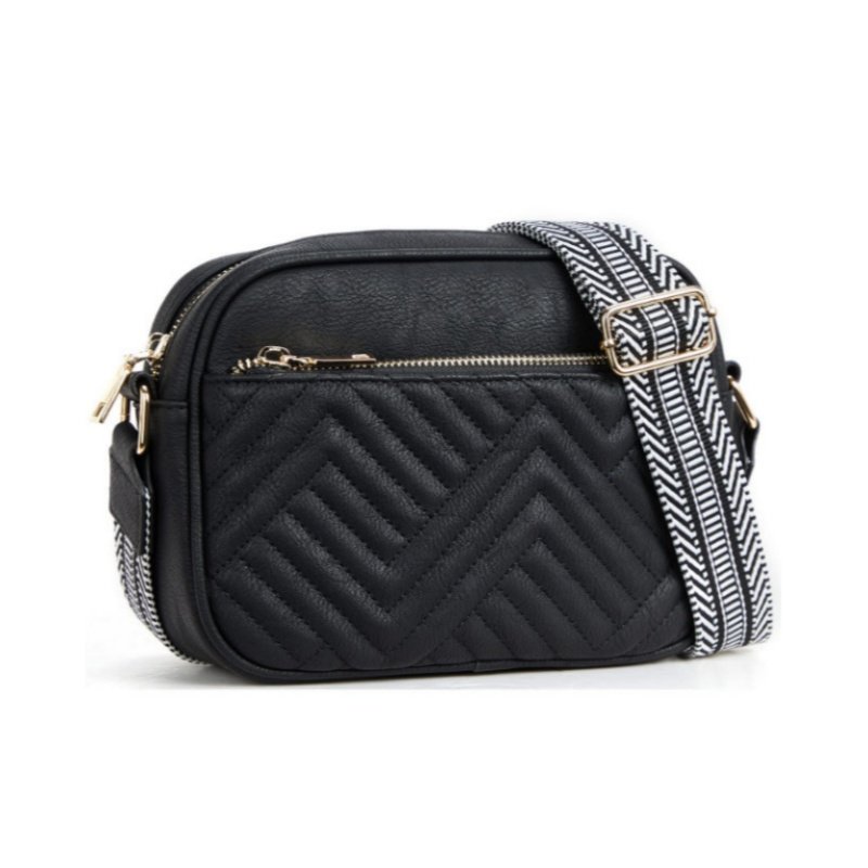 Stylowa Damska Torba Na Ramię | Uniwersalna Listonoszka Black - INF ...