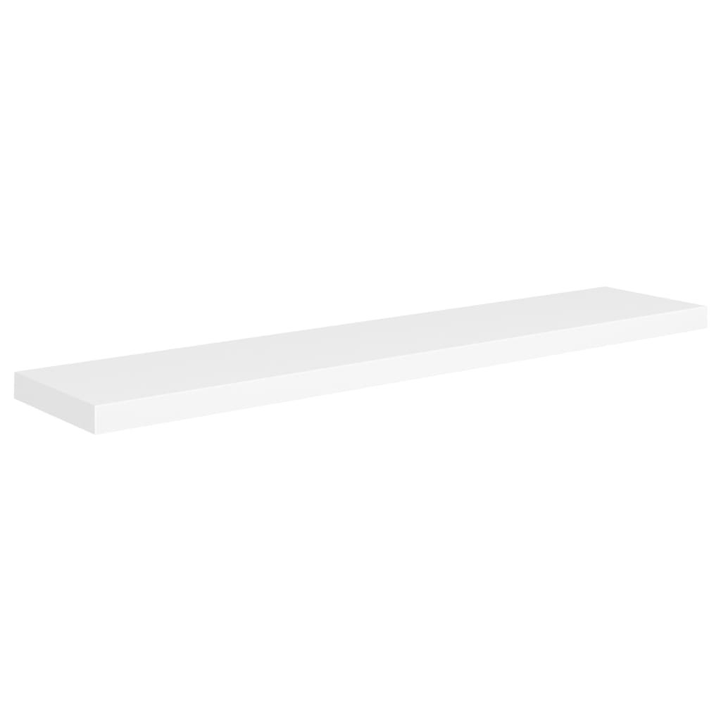 Stylowa Półka Ścienna MDF Plaster Miodu Metal Biała 120x23,5x3,8 cm ...