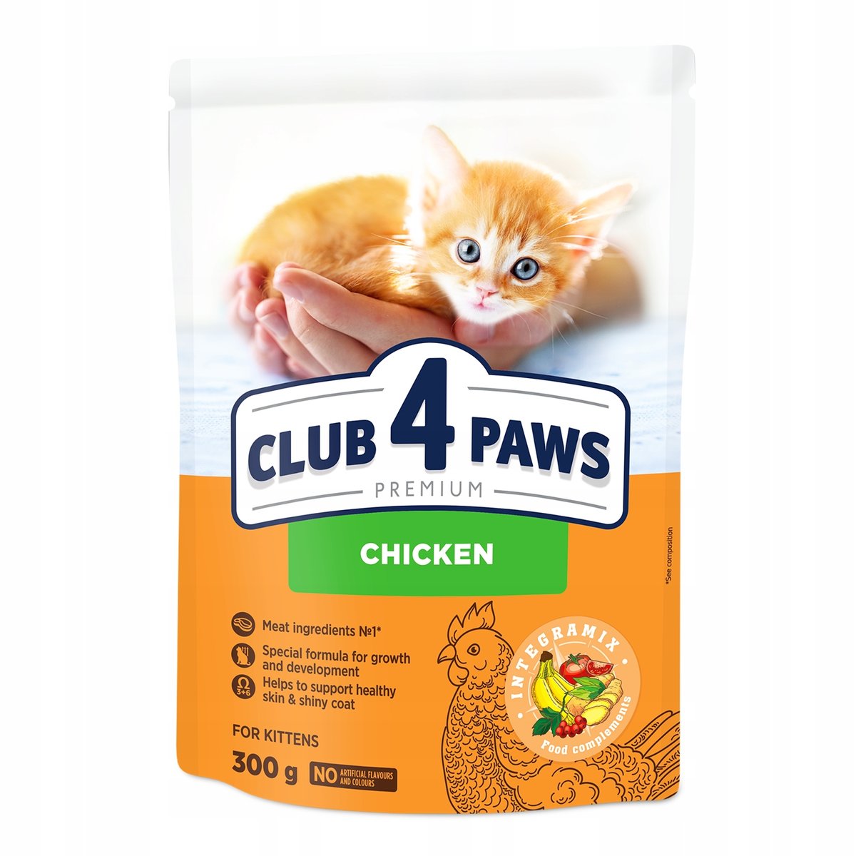 Sucha Karma Dla Kota Club 4 Paws Premium Pełnowartościowa Kurczak 300 G - Club 4 Paws | Sklep ...