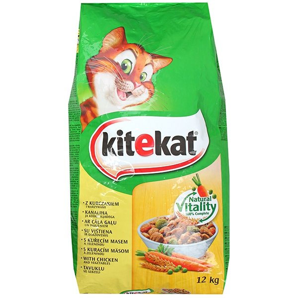 sucha karma dla kota KITEKAT z kurczakiem i warzywami 12 kg - Mars ...
