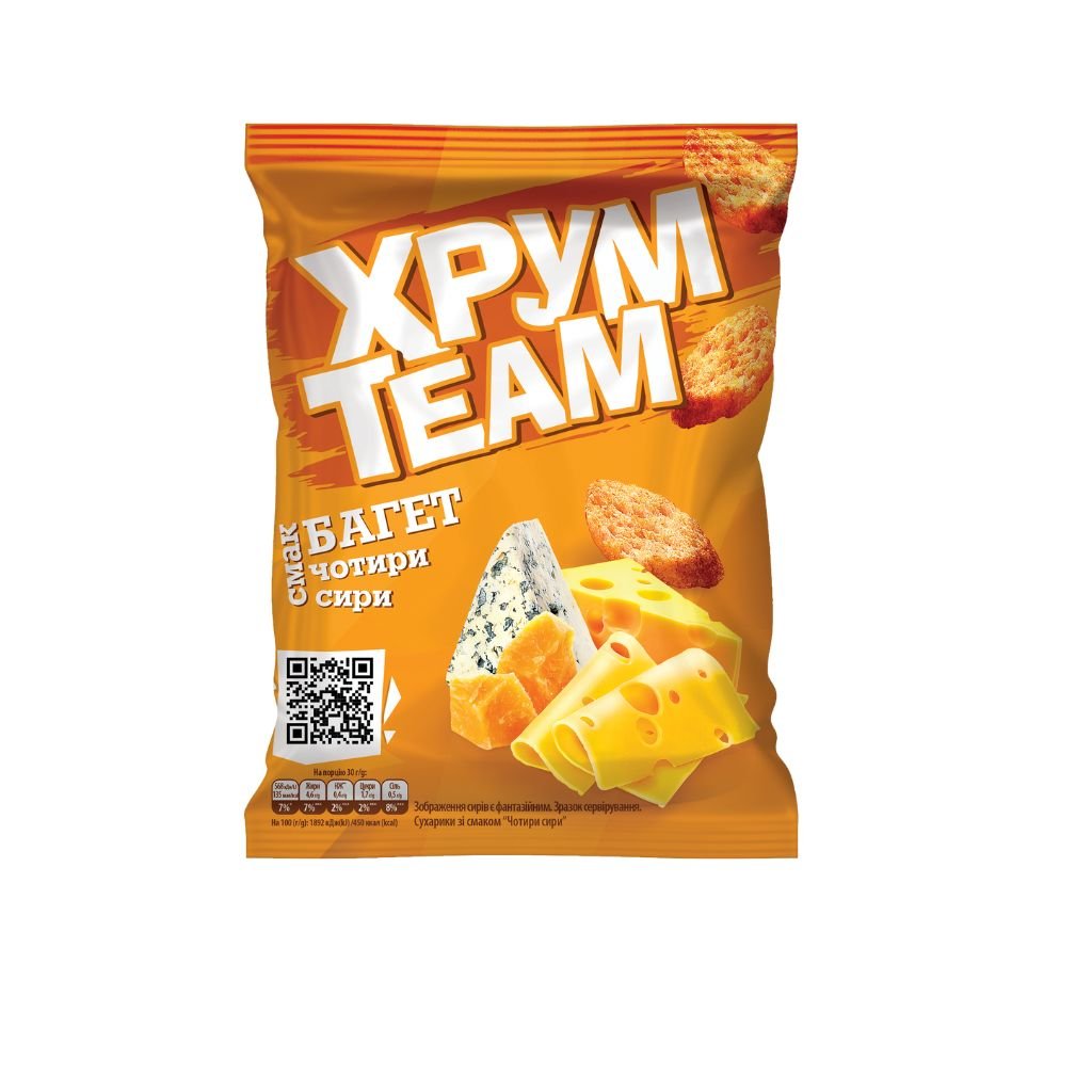 Sucharki o smaku Cztery Sery "Hrumteam" 60g - Inna marka | Sklep EMPIK.COM