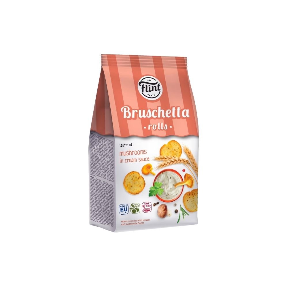 Sucharki pszenne pieczone o smaku grzybów w sosie śmietanowym ...