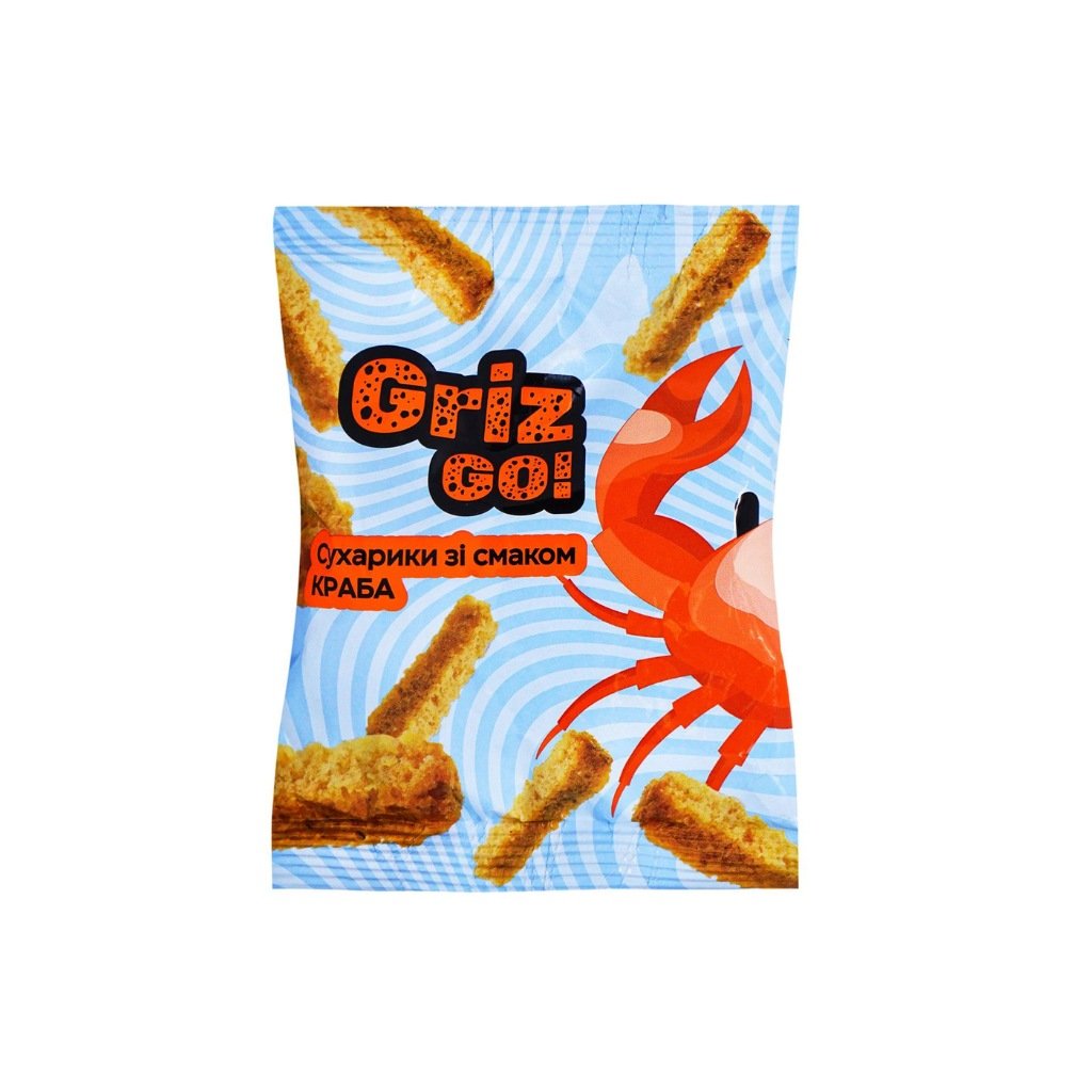 Sucharki pszenno-żytnie o smaku kraba "GrizGO" 70g - Inna marka | Sklep ...