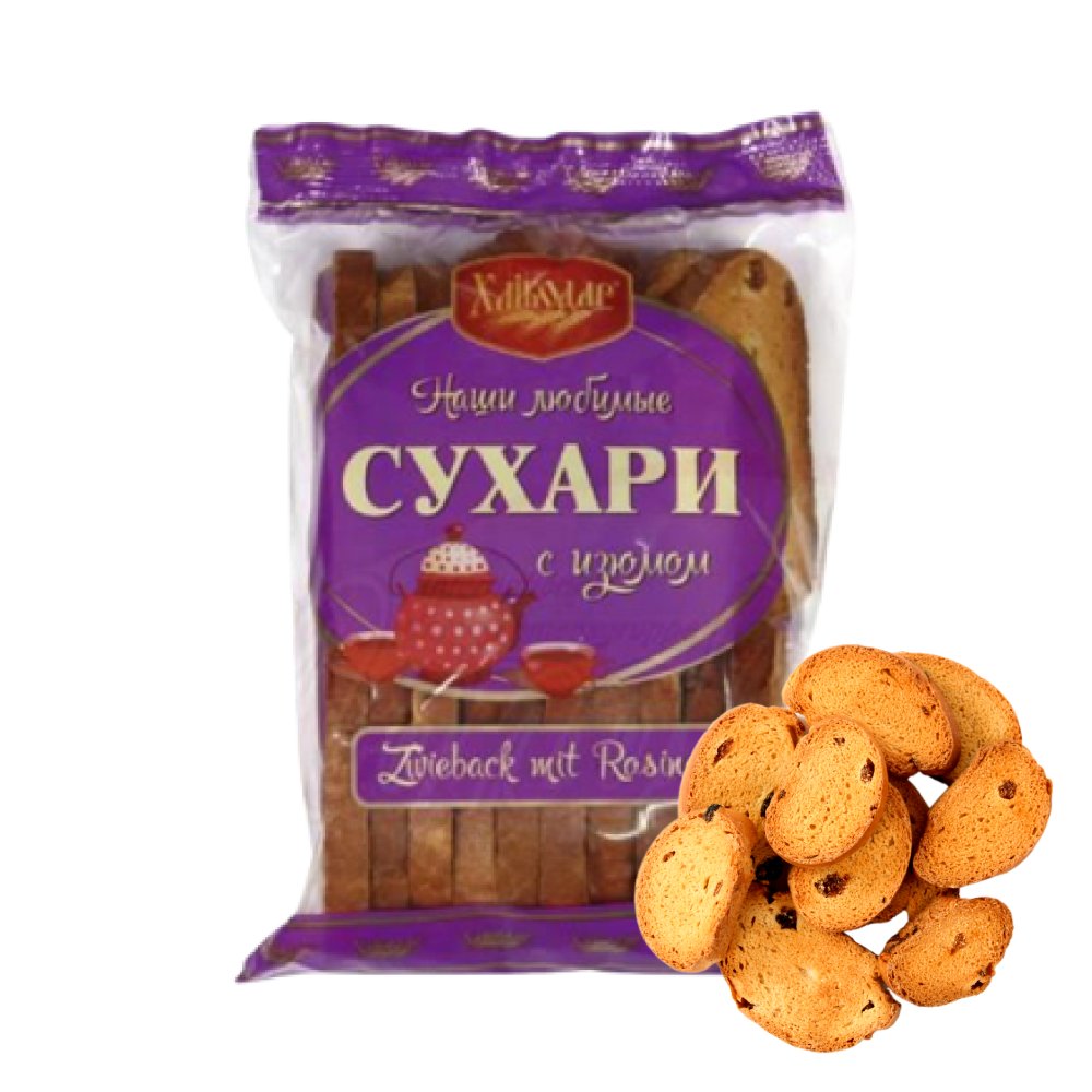 Sucharki z rodzynkami "Nowokijowskie" Hlibodar, 300g - Inny producent ...