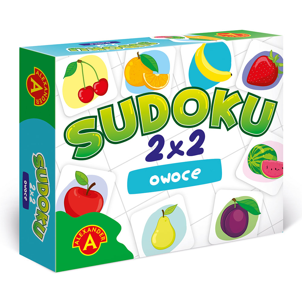 Sudoku 2X2 Owoce Alexander Dla Dzieci Zabawa Gra Edukacyjna Logiczna - Alexander | Sklep EMPIK.COM