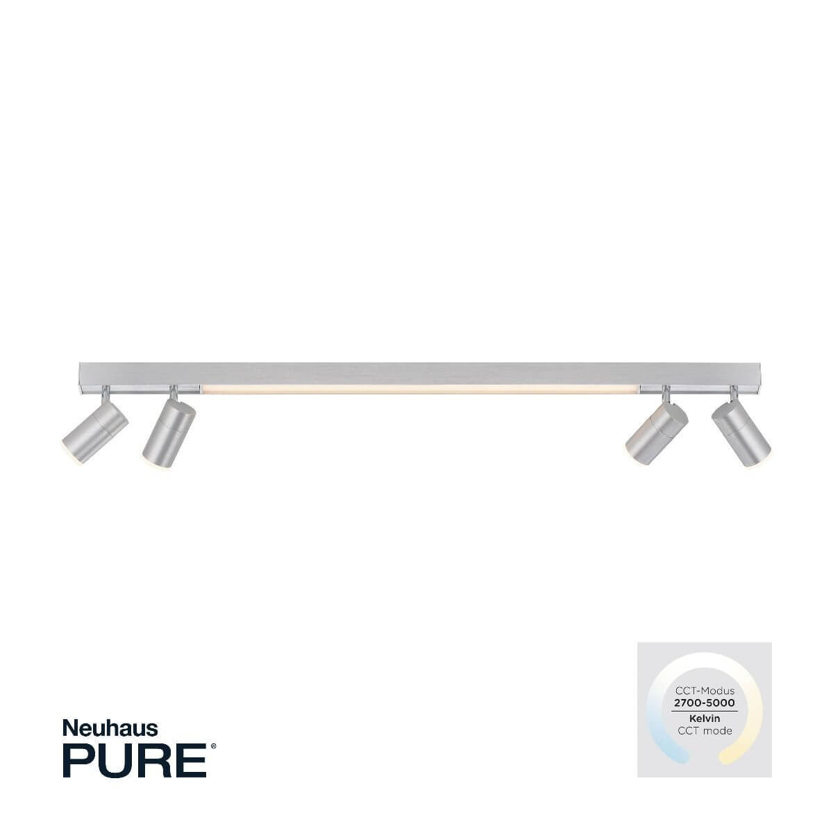 Sufitowy spot Pure-lines LED 25W z regulacją aluminium - Zuma Line ...