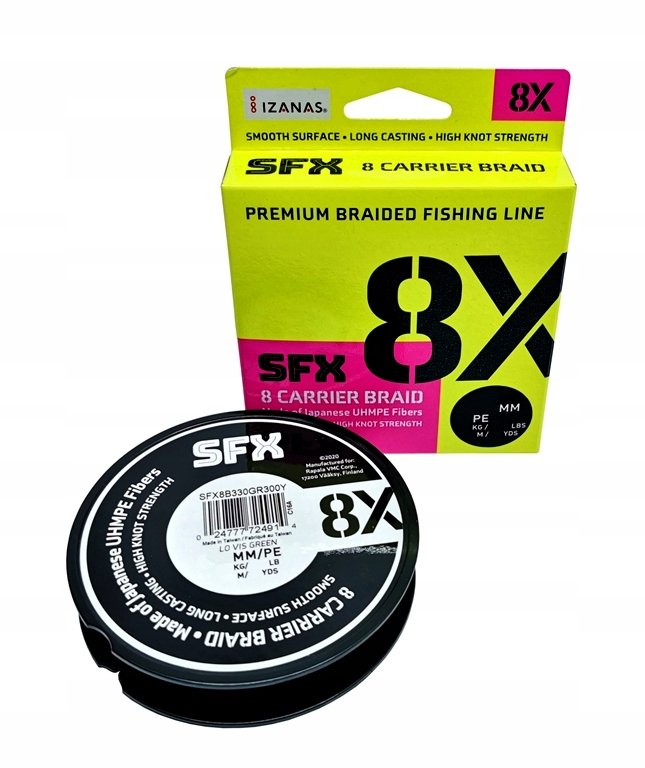Sufix Plecionka SFX 8X Lo Vis Green 0.14mm 270m - Sufix | Sport Sklep EMPIK.COM