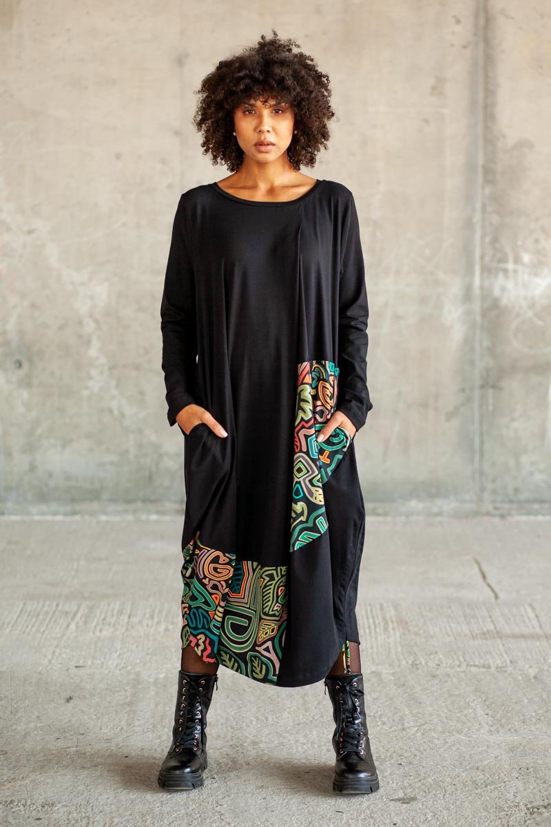 Sukienka Kokoworld Tara Black Selva - L/Xl - KOKOworld | Moda Sklep EMPIK.COM