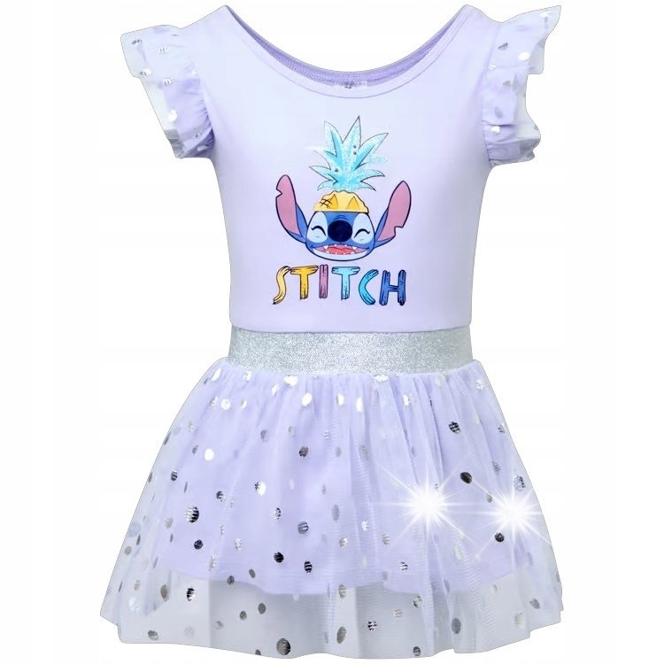 Sukienka Z Tiulem Bawełniana Dla Dziewczynki Stitch Disney 122/128 - inna (Inny) | Sklep EMPIK.COM