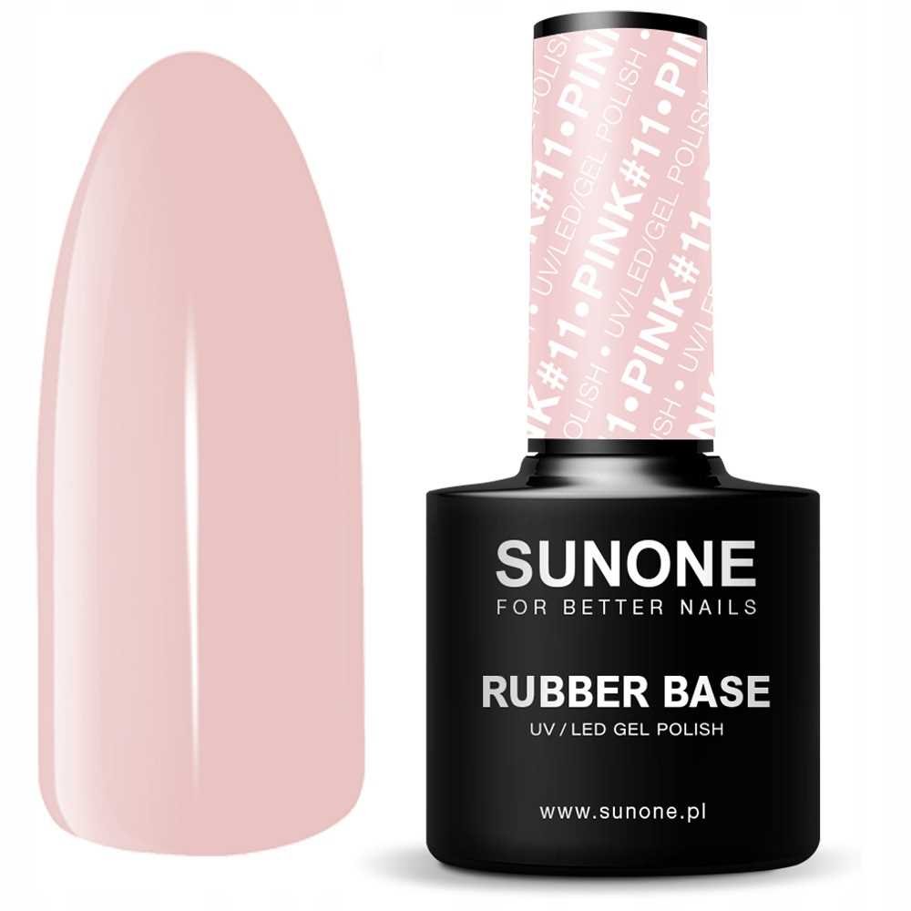Sunone, Rubber Base, Lakier Hybrydowy, Pink #11, 12 G | Sklep EMPIK.COM