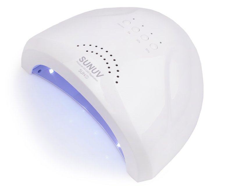 SUNUV Lampa UV/LED do Manicure SUN1 Biała 48W z Lustrzanym Dnem | Sklep ...