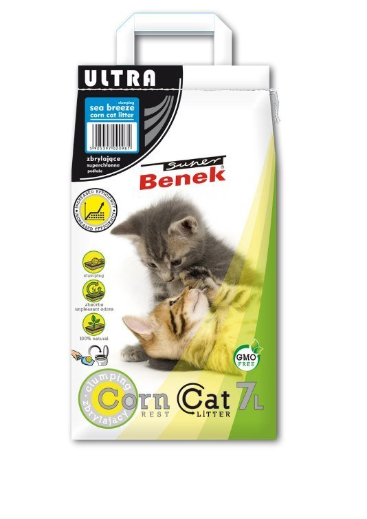 Super Benek Corn Cat Ultra Morska Bryza 7L - Super Benek | Sklep EMPIK.COM