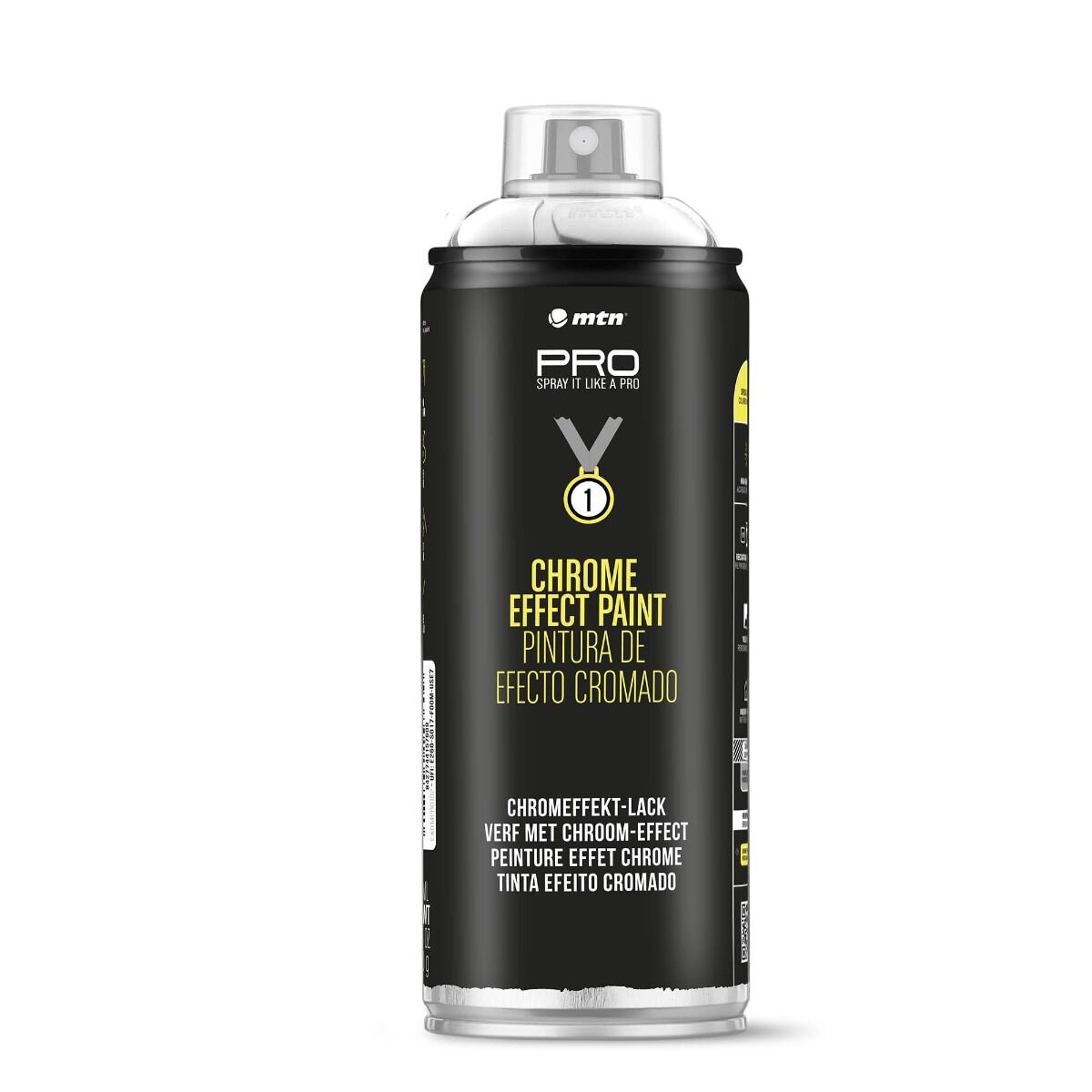 SUPER CHROM FARBA SPRAY LAKIER SREBRNY SILVER LUSTRO 400ml mtn Pro ...