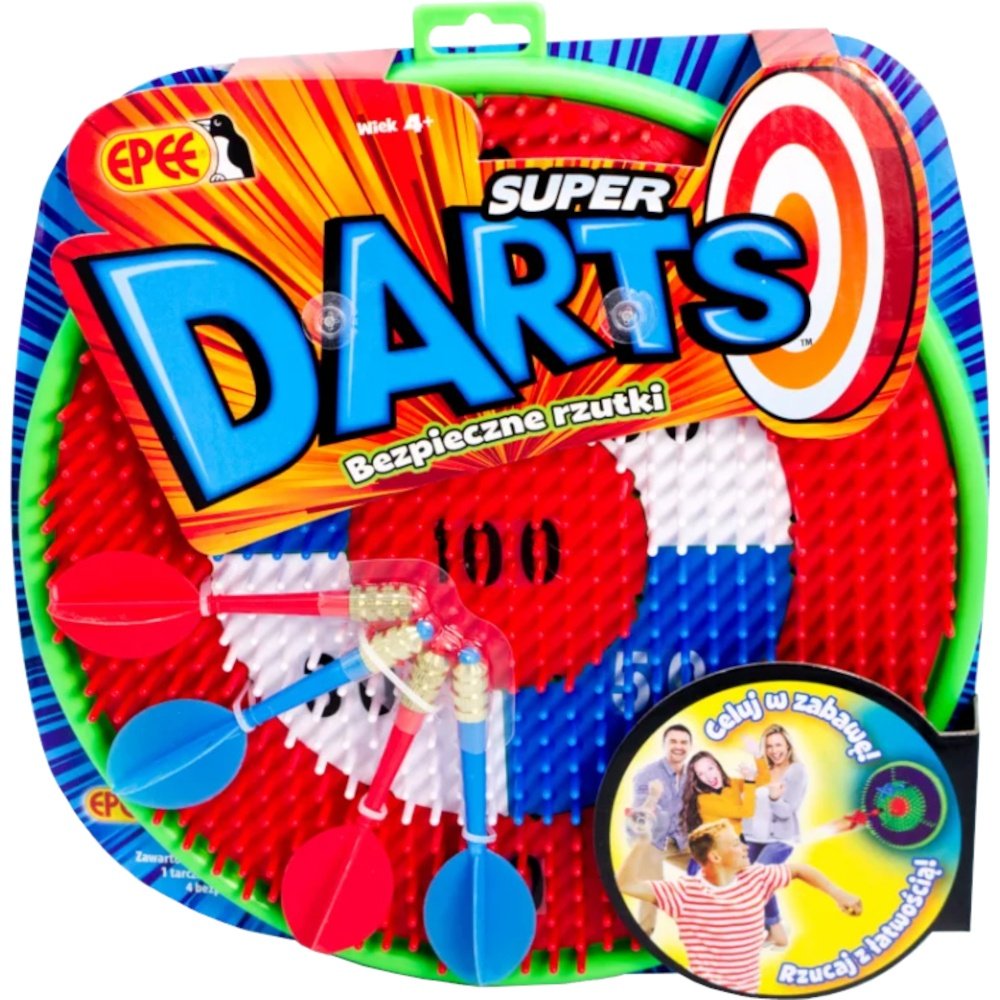 SUPER DARTS BEZPIECZNE RZUTKI LOTKI TARCZA ZESTAW DO GRY DLA DZIECI ...