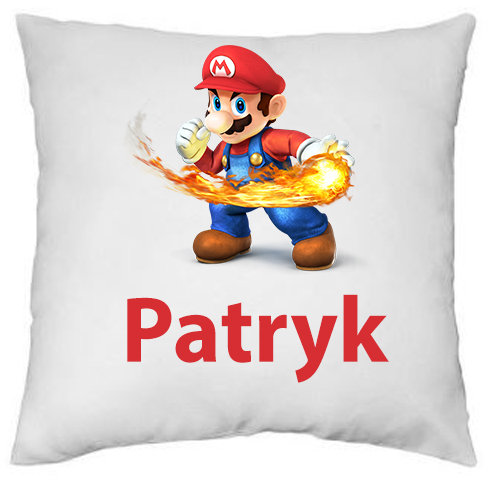 Super Mario Gra FOTO PODUSZKA PREZENT + IMIĘ - Atram | Sklep EMPIK.COM