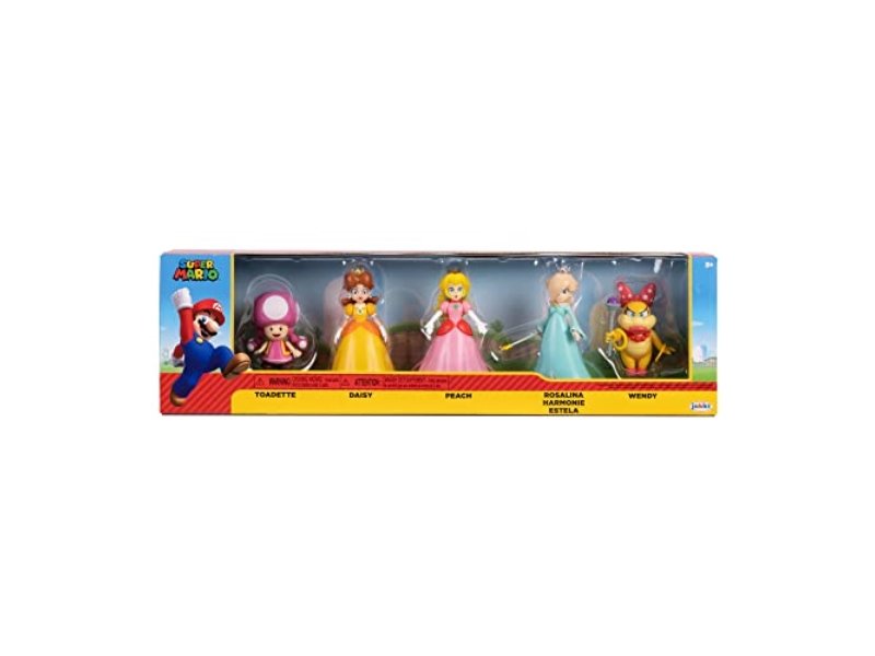 Super Mario Nintendo Figures, Pack Of 5, Peach & Friends Set, 6.5 Cm ...