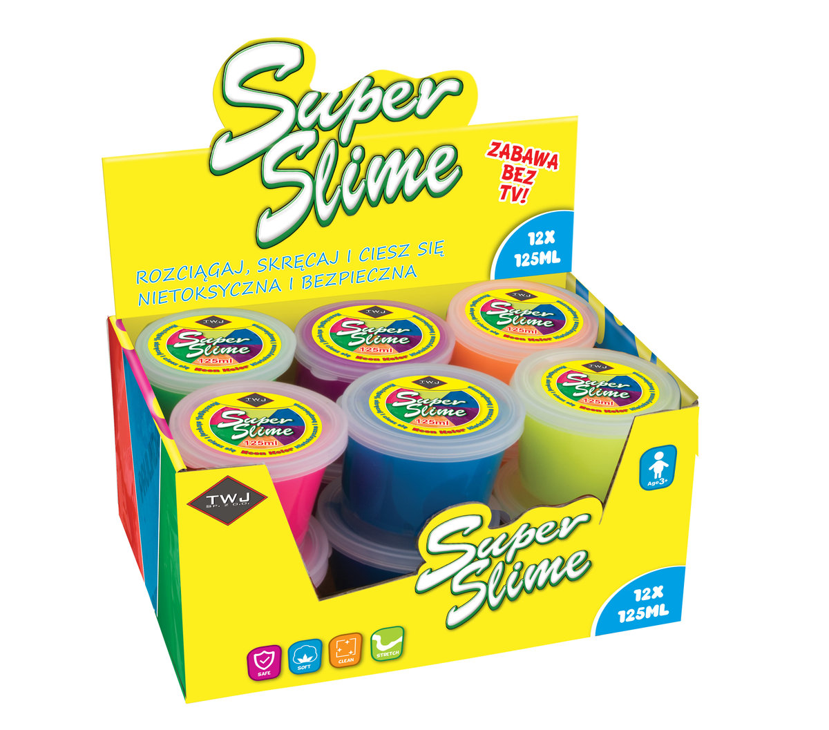 Super Slime, Glutki neonowo-metalizowane 125 ml - TWJ Sp. z o.o ...