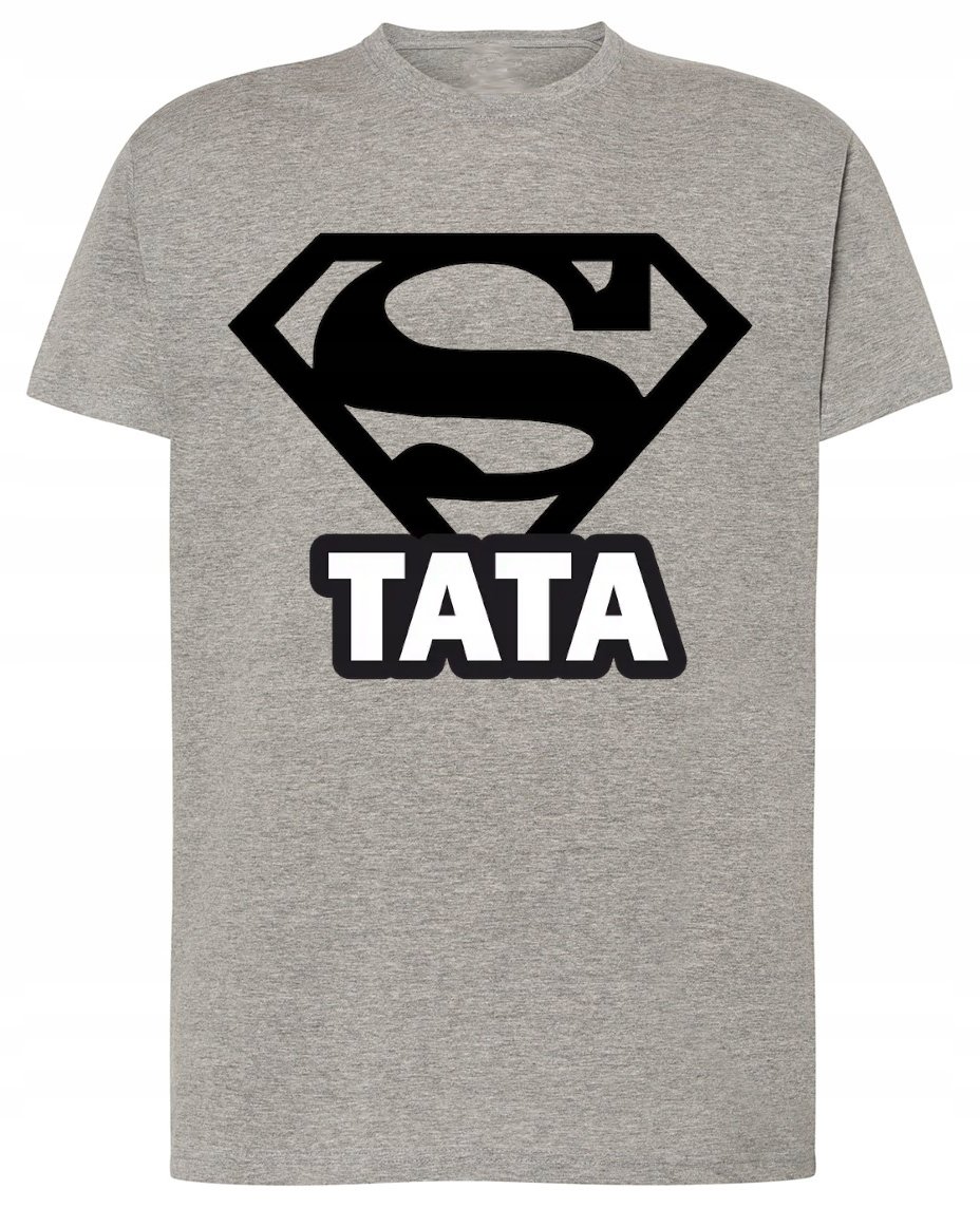 Super Tata T-shirt Modny Prezent Nadruk Rozm.S - Inna marka | Moda ...