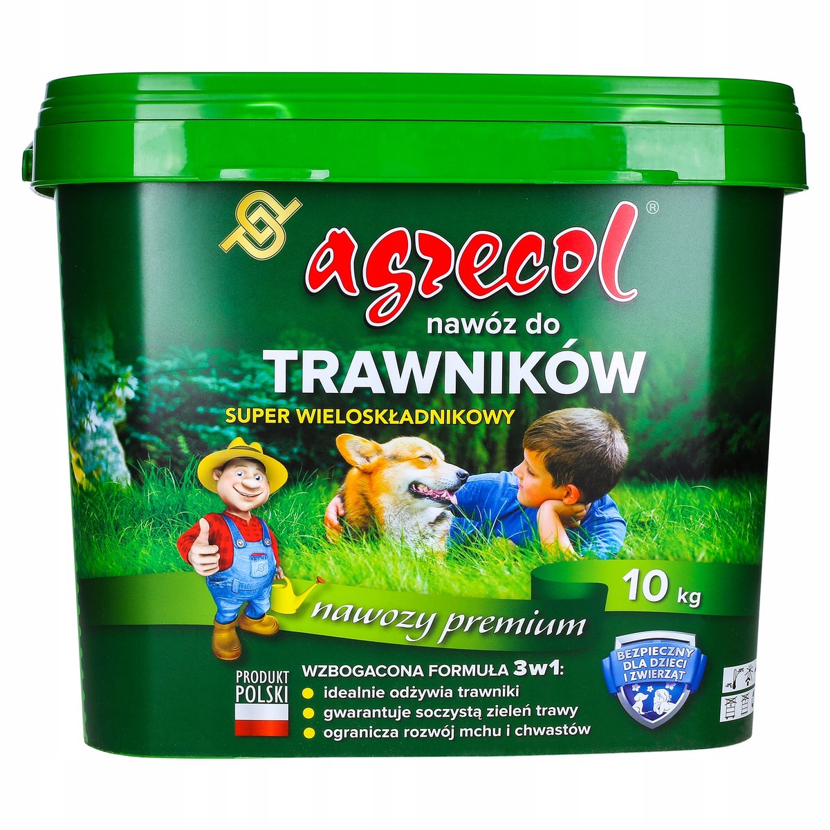 Super wieloskładnikowy nawóz do trawników 10kg - Agrecol - Agrecol ...