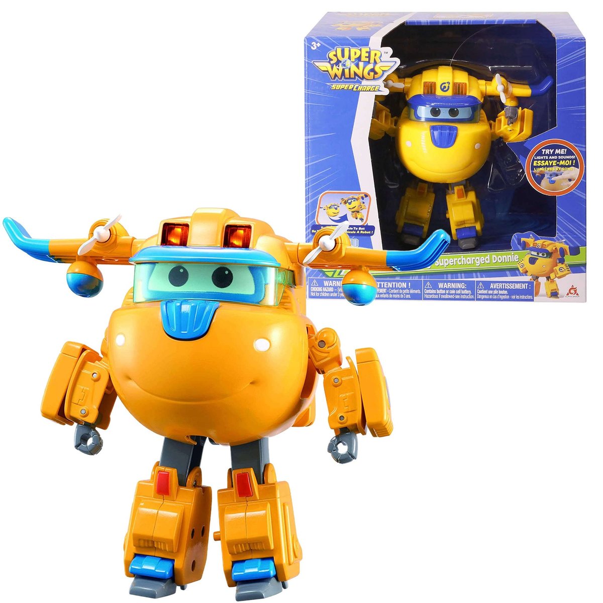 Super Wings samolot Robot Transformujący z dźwiękiem Śrubek Donnie ...