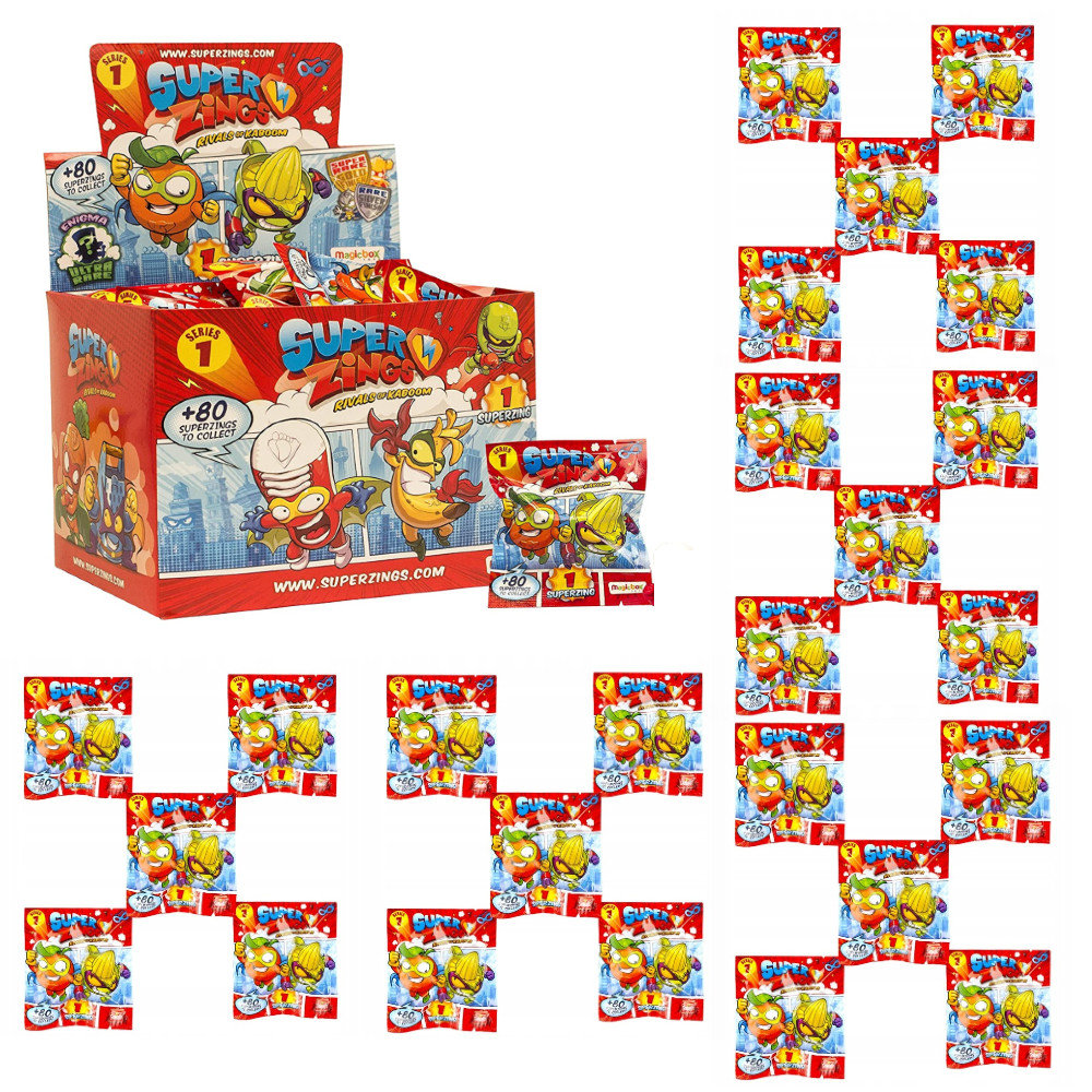 Super Zings Saszetka niespodzianka figurka seria 1 zestaw 25 szt ...