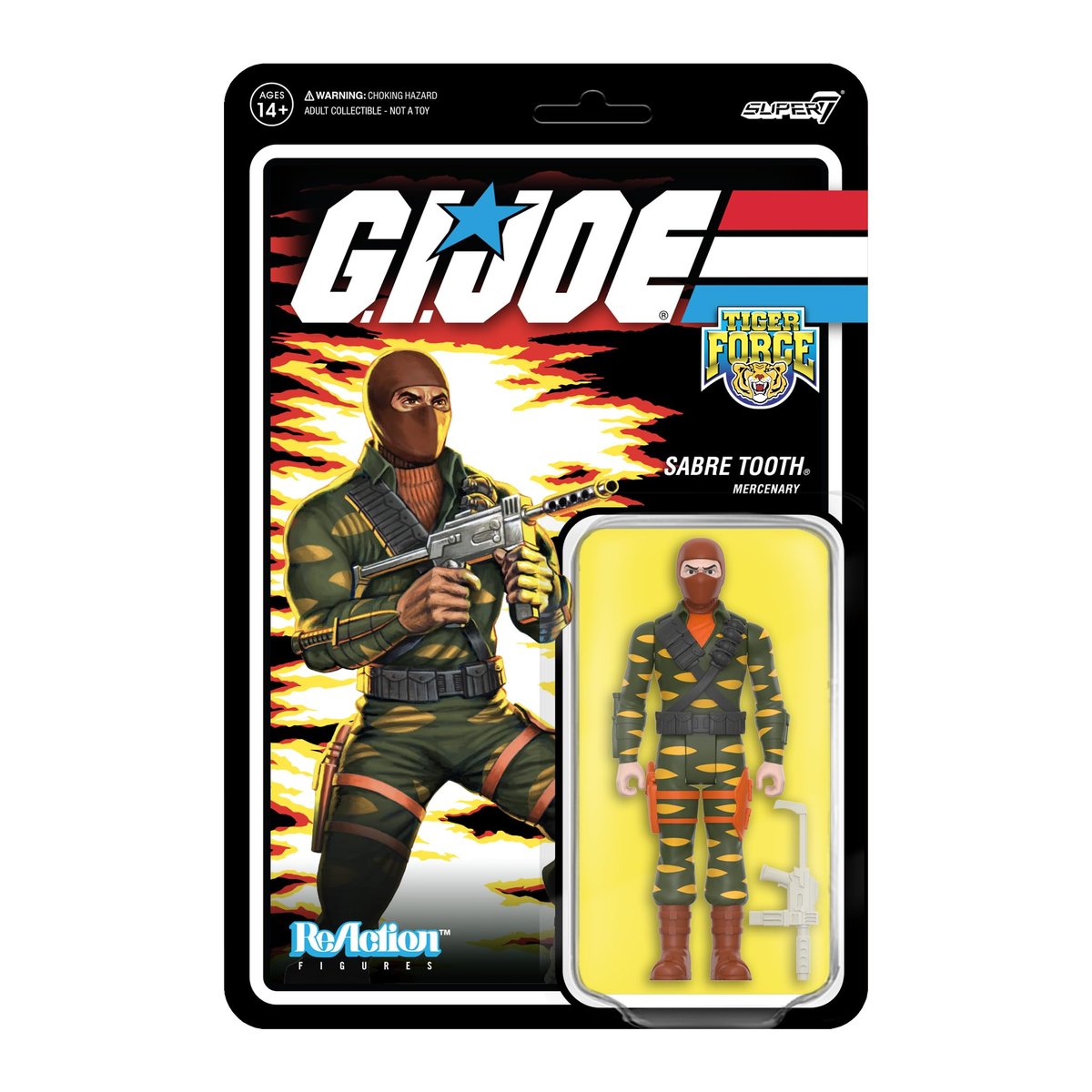 Super7 GI Joe Sabre Tooth - 3,75" GI Figurka akcji Joe z akcesoriami ...