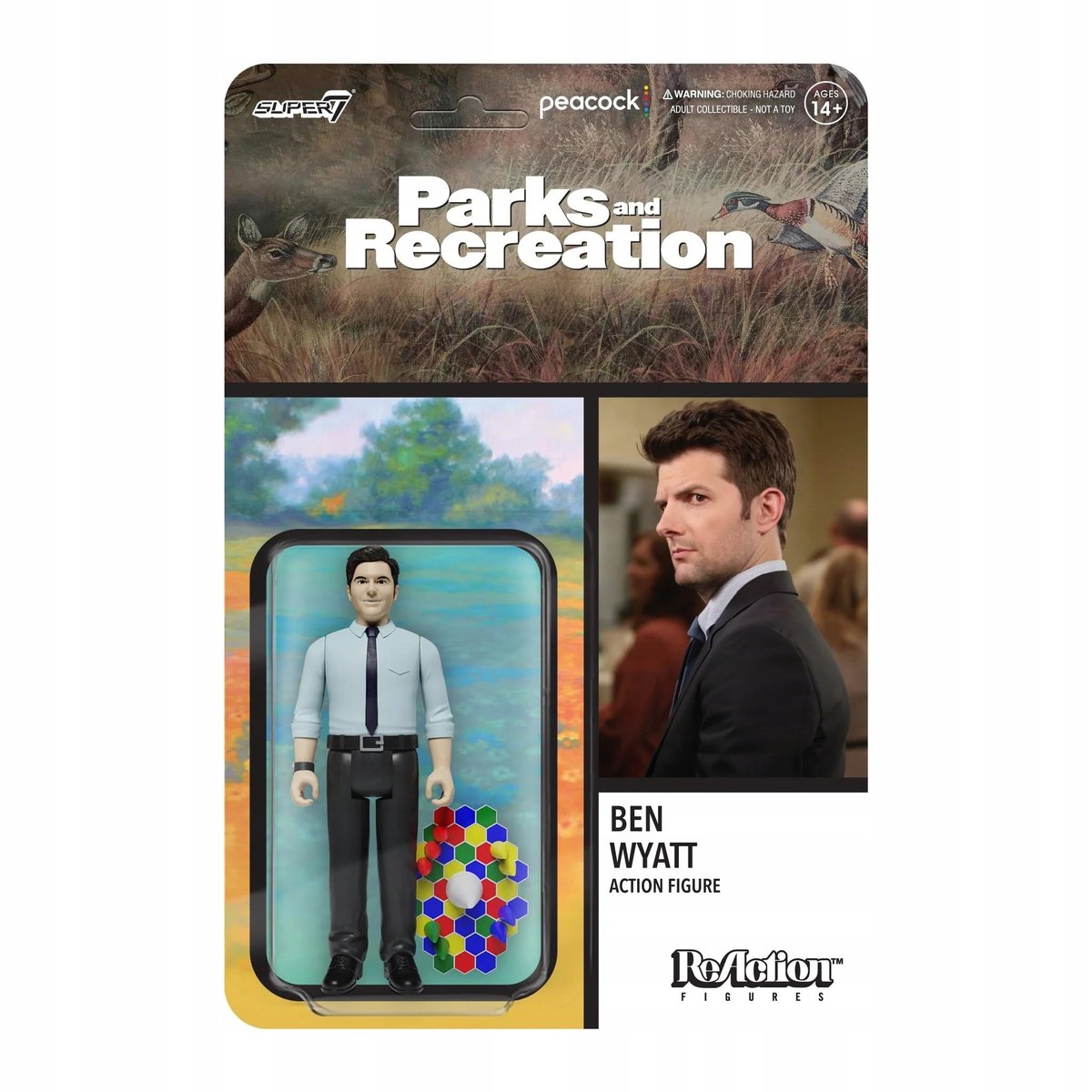 Super7 Parks and Recreation Ben Wyatt - 3,75-calowa figurka akcji Parks ...