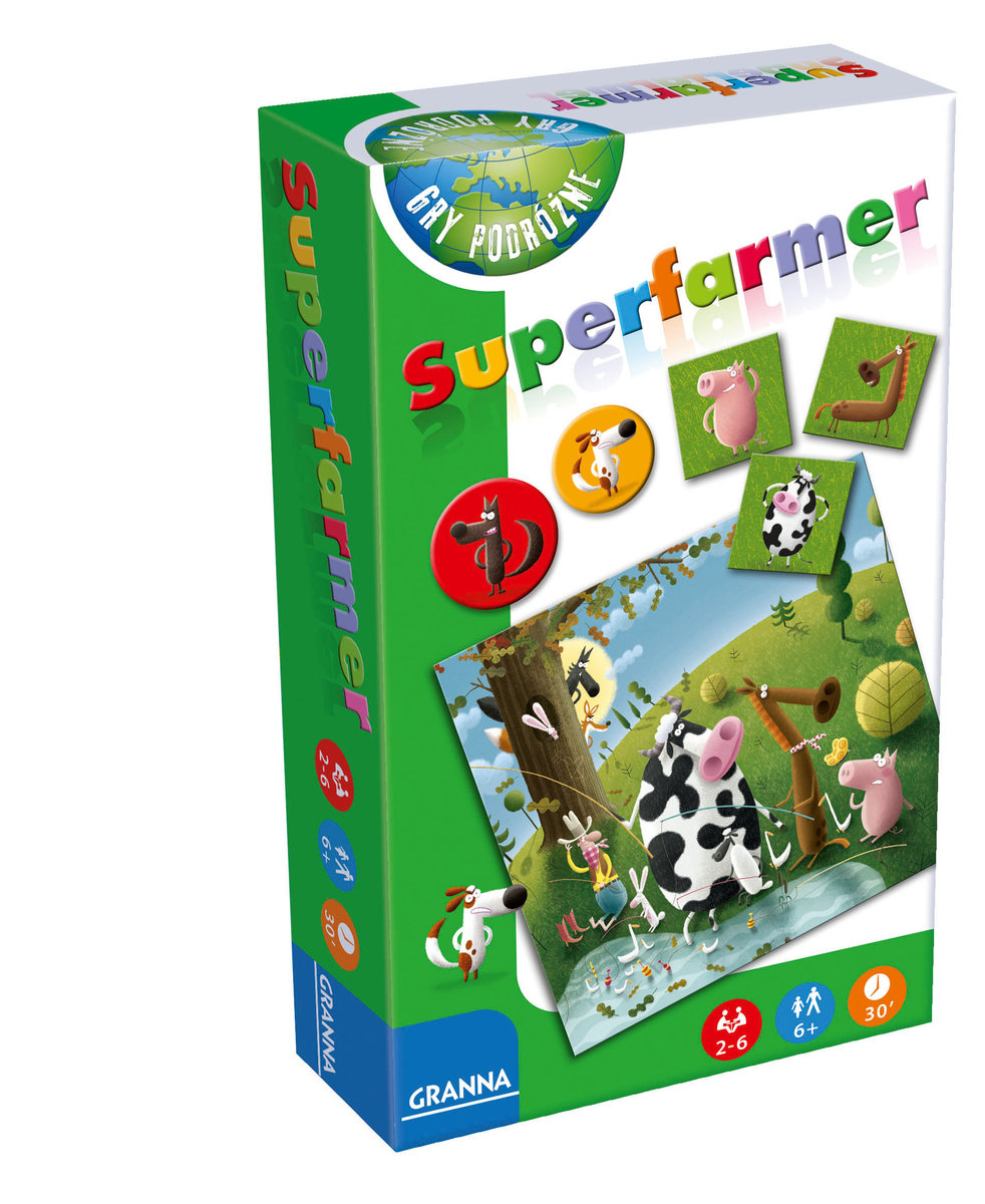 Superfarmer mini, gra planszowa, GRANNA - Granna | Sklep EMPIK.COM